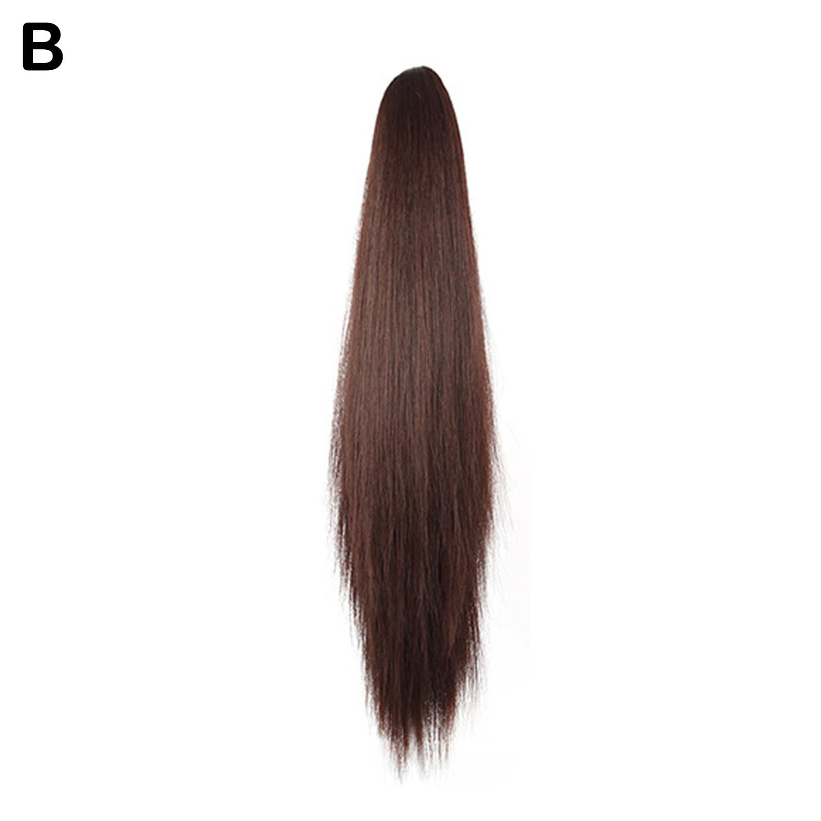 Synthetic Long Straight Claw Ponytail Wigs Clip In Hair Hairpin ...