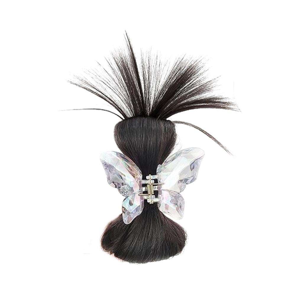 Synthetic Maruki Head Lazy Wind High Horse Tail Spicy Chicken Hair Grab ...
