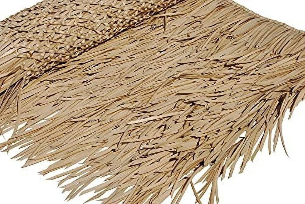 Synthetic Mexican Straw Roof Thatch – 3’ x 8’ Palm Thatch Rolls | Duck Blind Grass | Tiki Hut ...