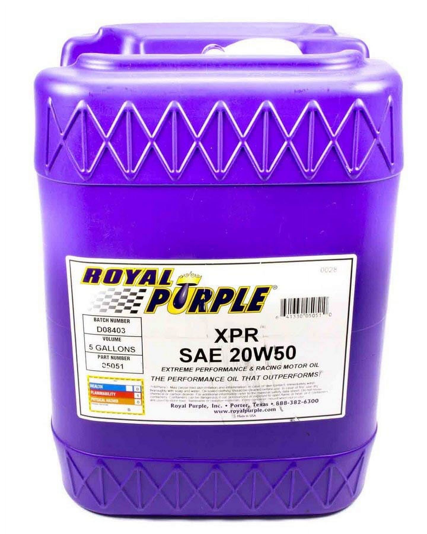 Synthetic Racing Oil XPR 5 Gallon (20W50) - Walmart.com