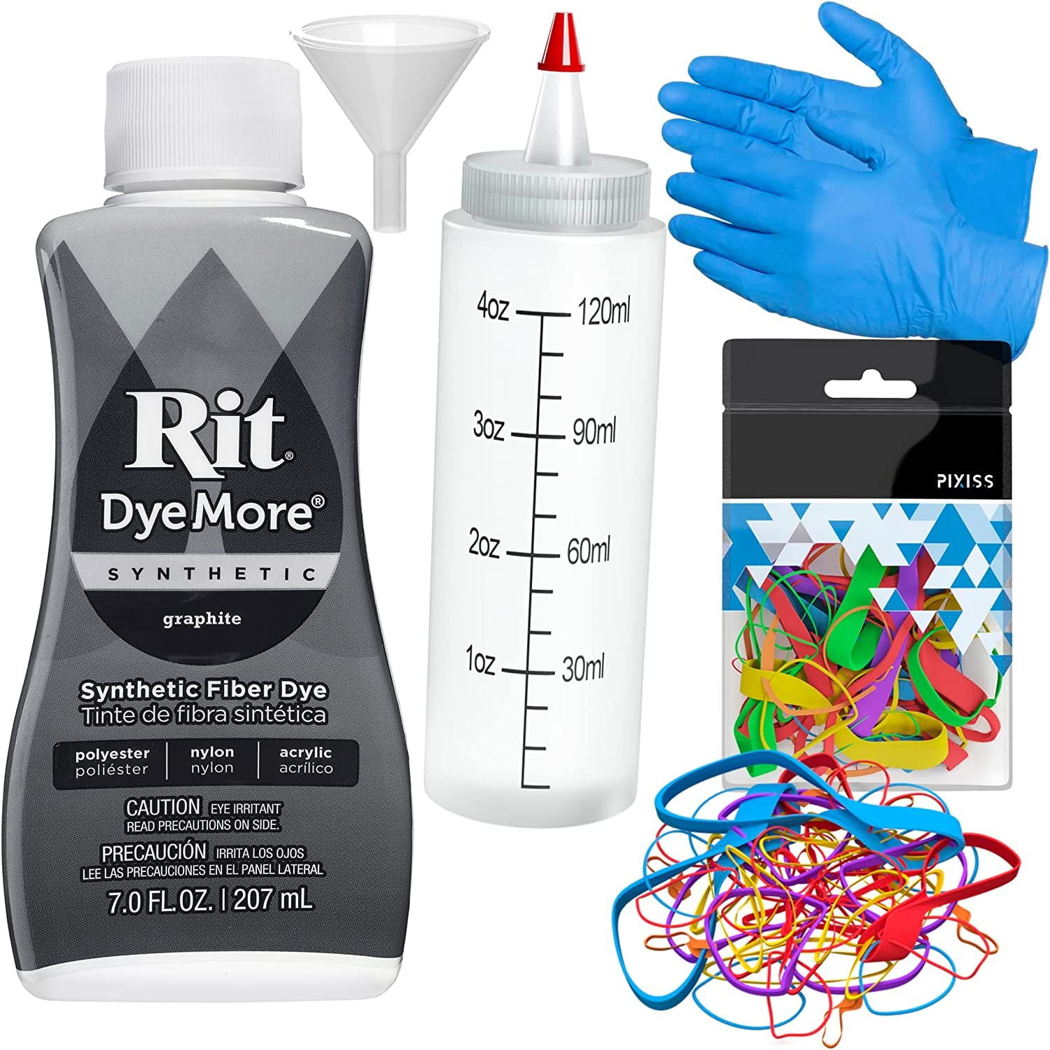 Rit Synthetic Dye More Liquid Fabric Dye Kit - Bright, Vivid Colors for ...