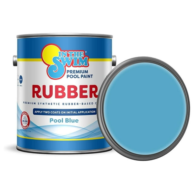 Synthetic Rubber-Base Pool Paint - Pool Blue 1 Gallon (New Packaging ...