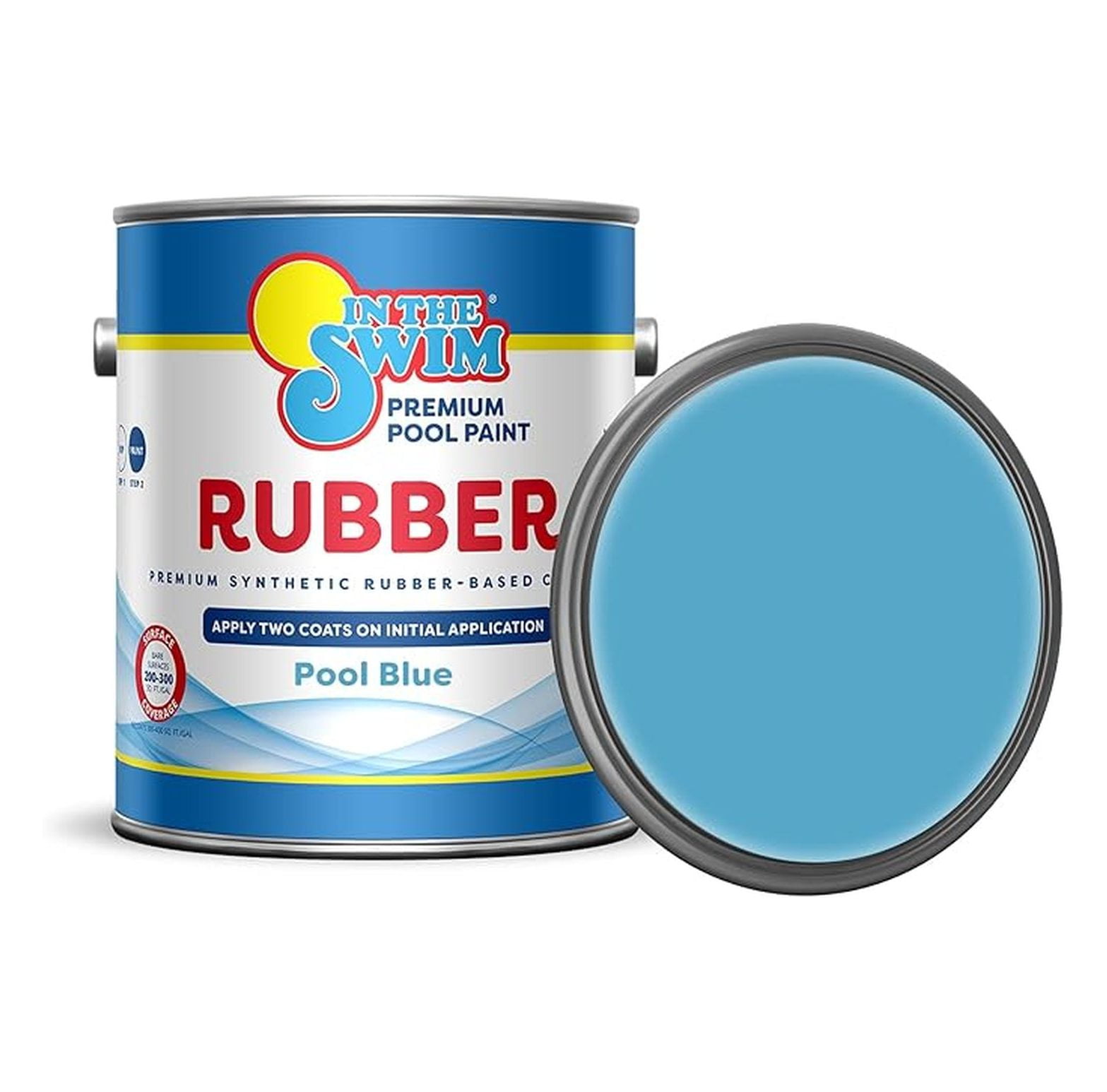 Synthetic Rubber-Base Pool Paint - Pool Blue 1 Gallon - Walmart.com
