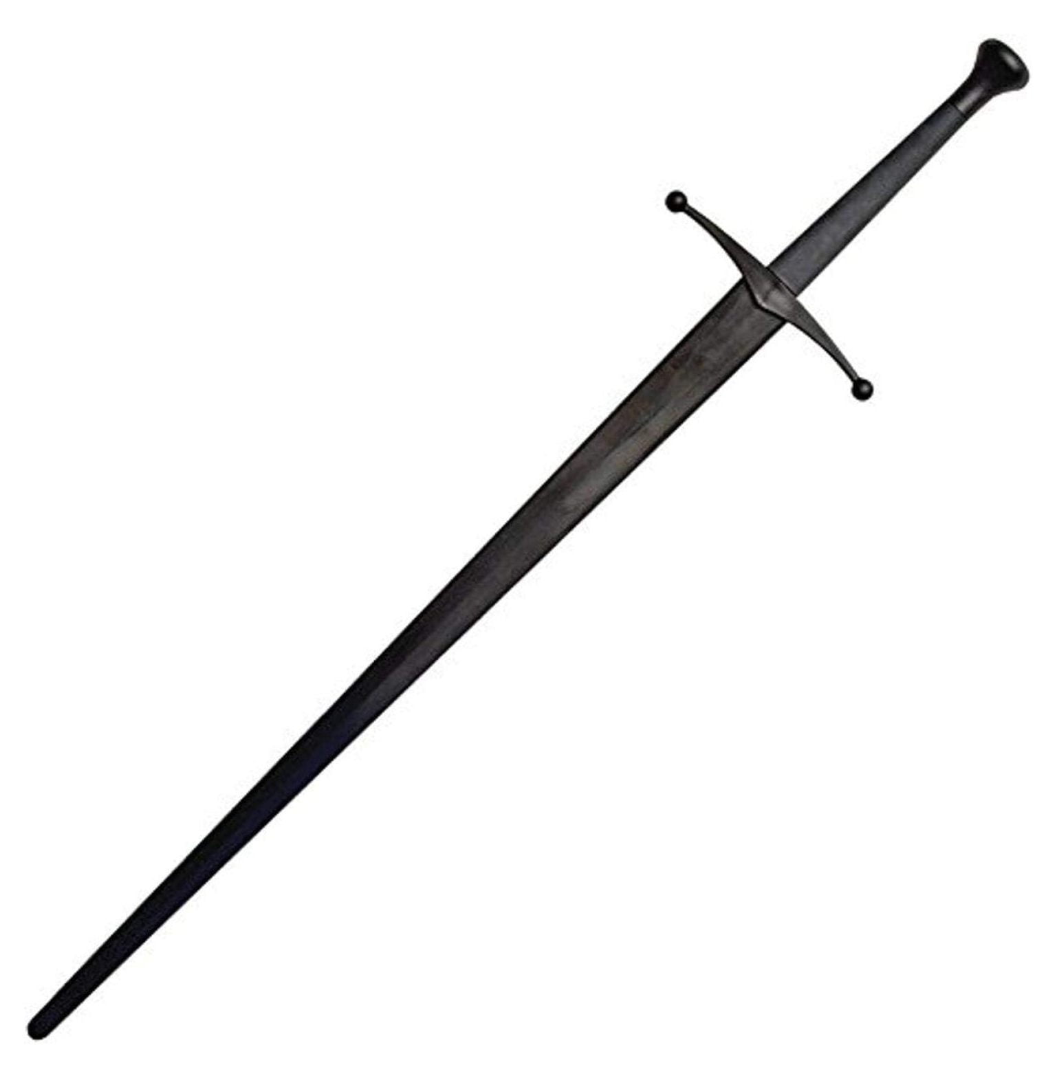 Synthetic Sparring Longsword - Black Blade & Hilt - Walmart.com