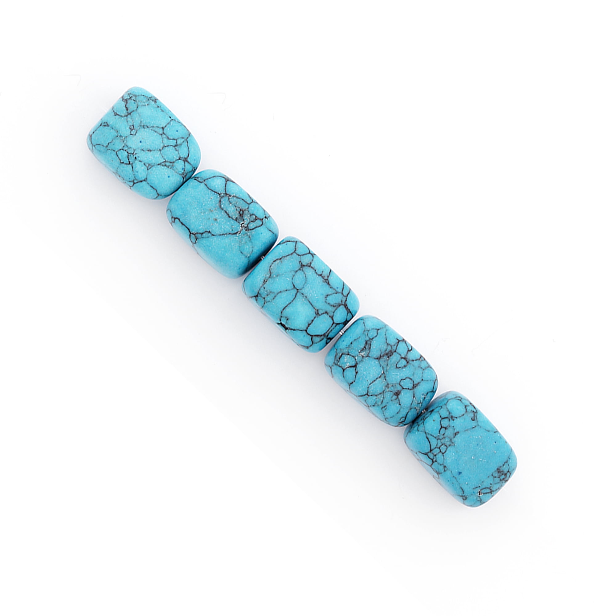 Synthetic Turquoise with Matrix Nugget Beads Pack of 5 - Walmart.com