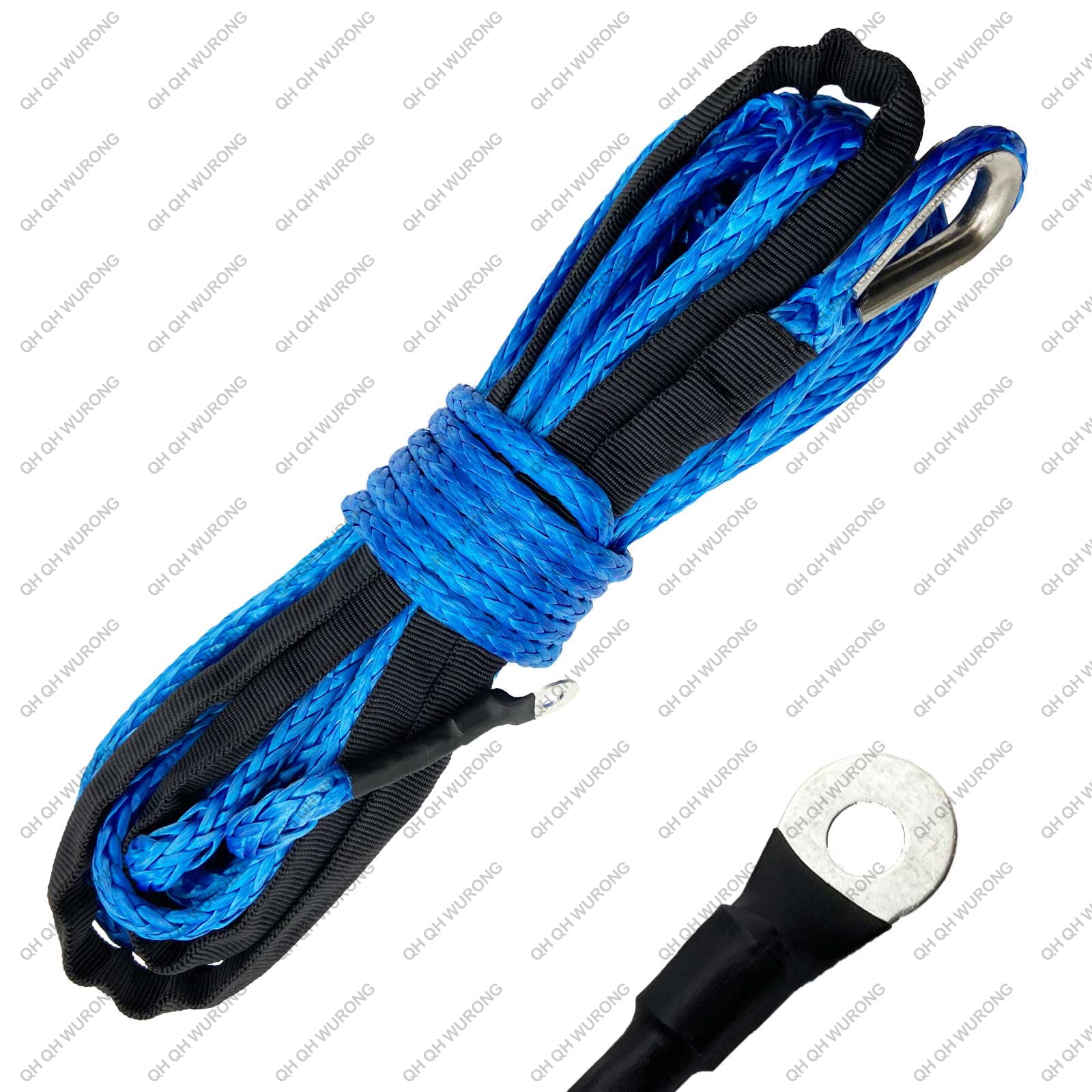 Synthetic Winch Rope 5/16 Inch x 50 ft 10500LBs for ATV UTV SUV, Boat ...