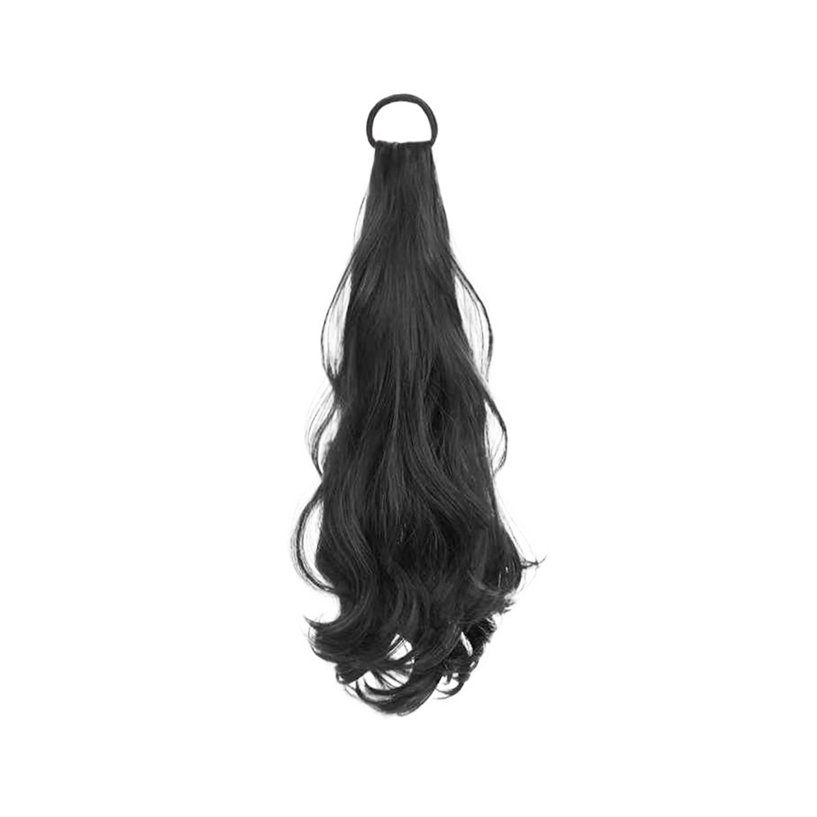 Synthetic Women's Rubber Band Ponytail Big Wavy Hair Simulation Hair ...