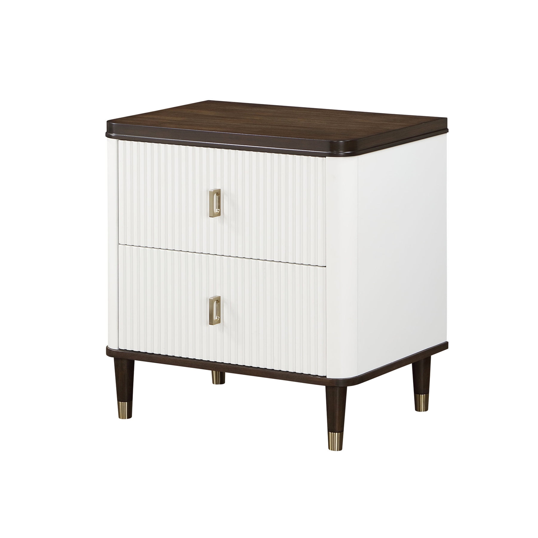 Synthetic Wood Night Stand - USB Charging Feature - Bedroom Decor ...