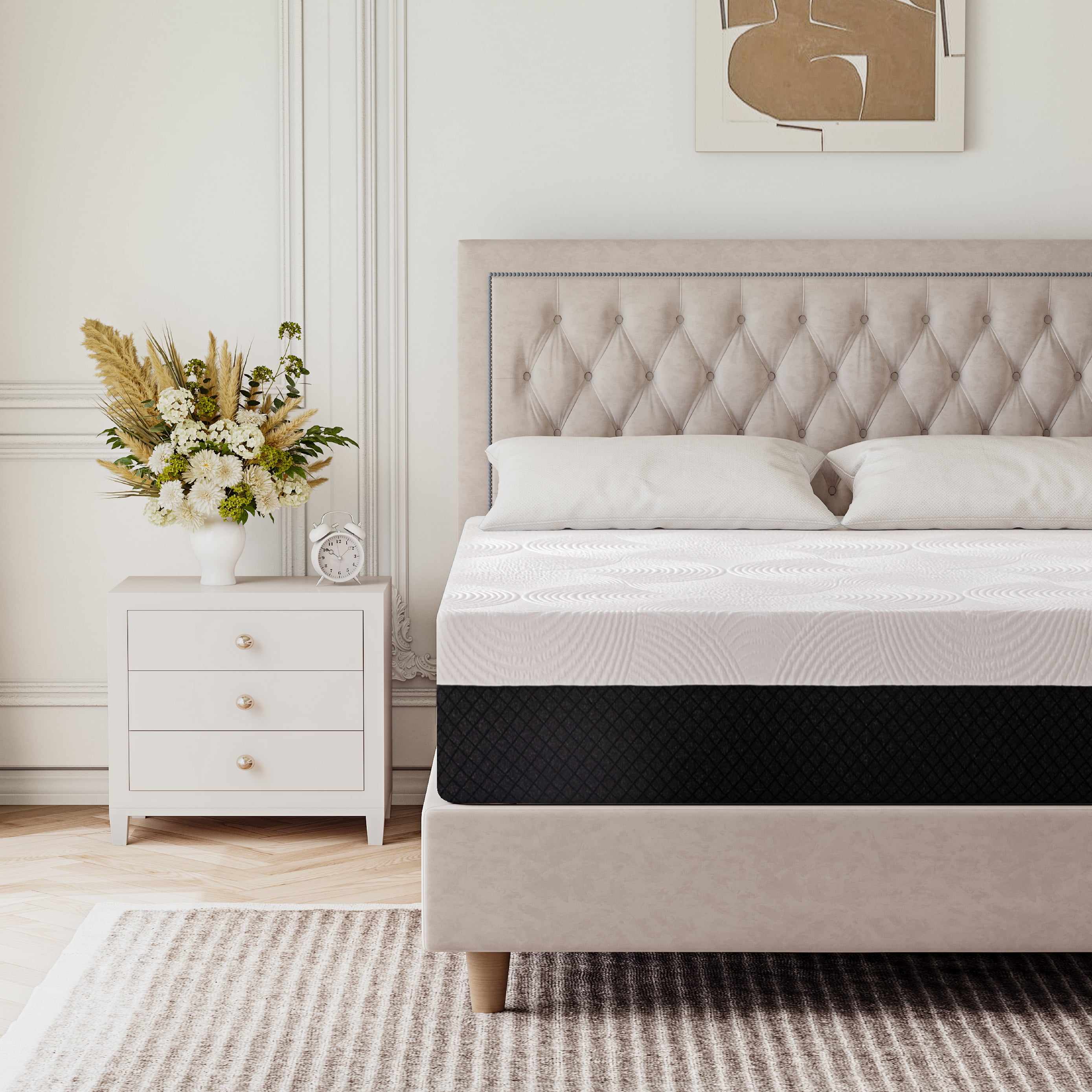 SynthoSpace 14 inch Gel Memory Foam Mattress, Queen Mattress for Cool ...