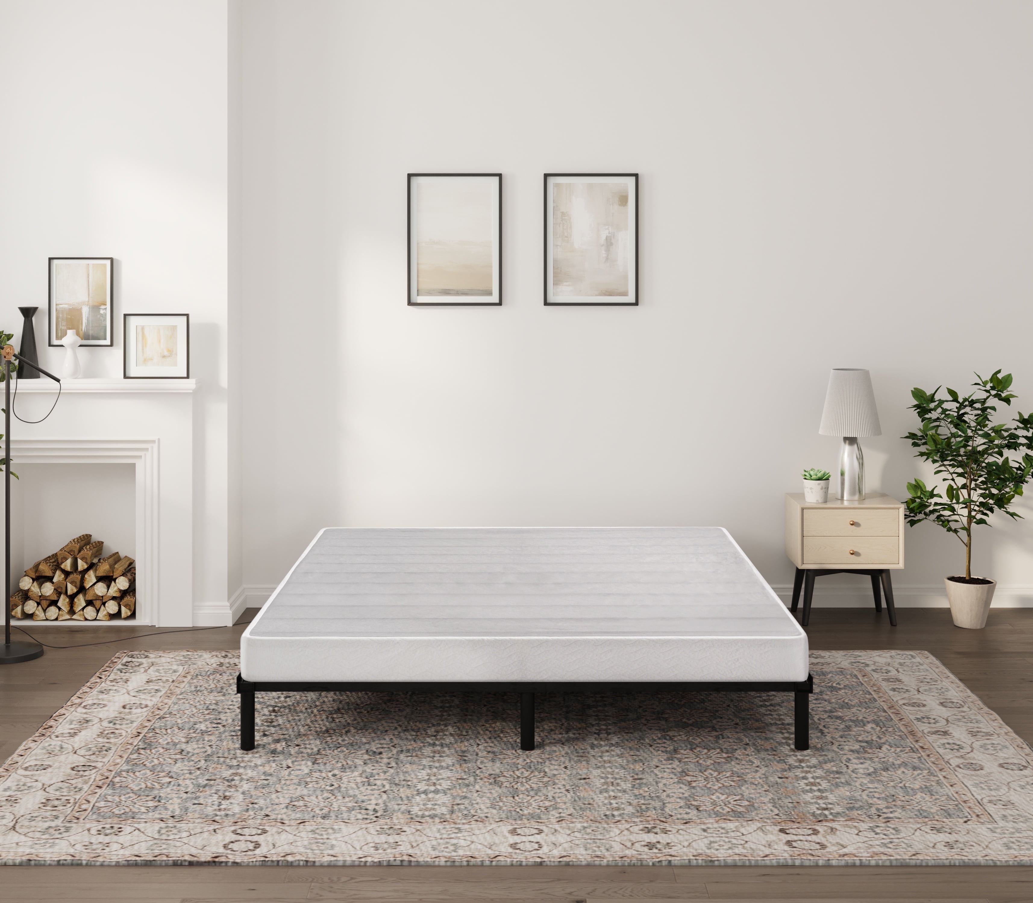 Arctus 5 inch King Metal Box Spring, Mattress Foundation with Fabric ...