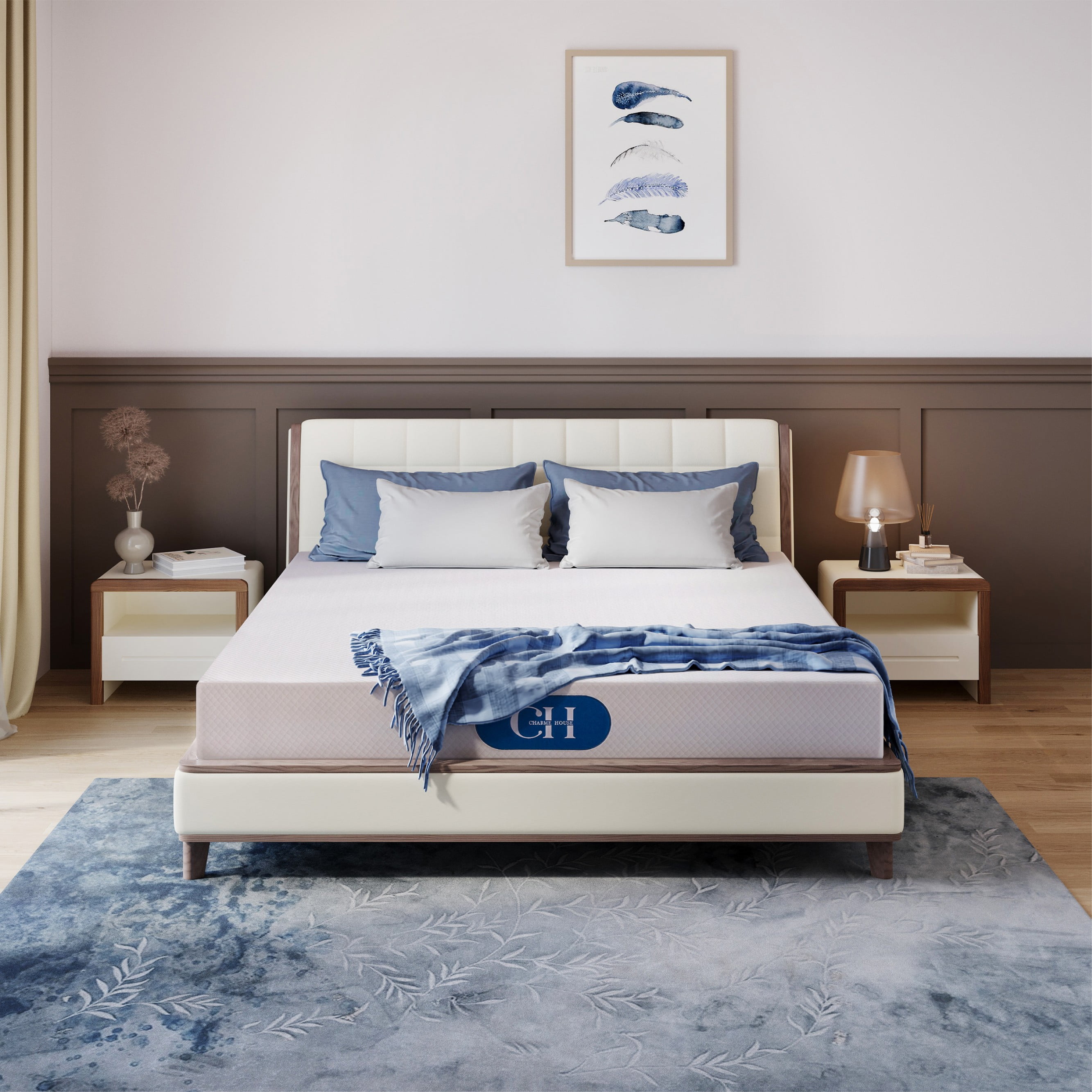 SynthoSpace 8 inch Memory Foam Mattress, King Mattress in a Box, Medium ...