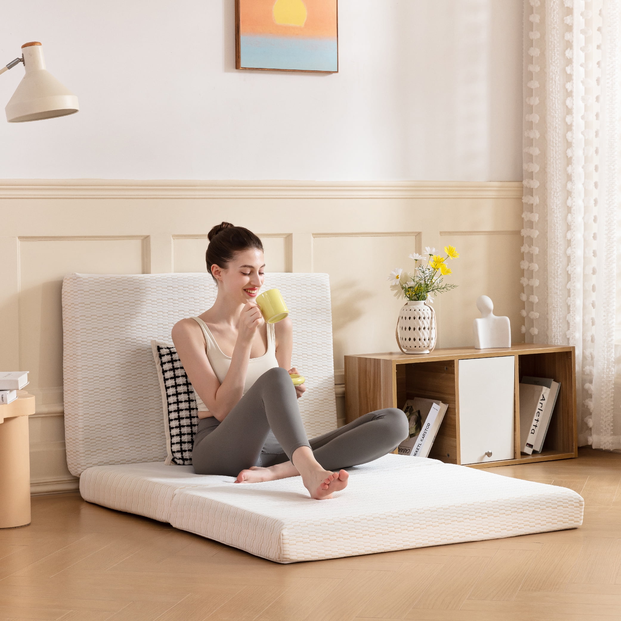 SynthoSpace 6" Full Folding Gel Memory Foam Mattress Topper - Walmart.com