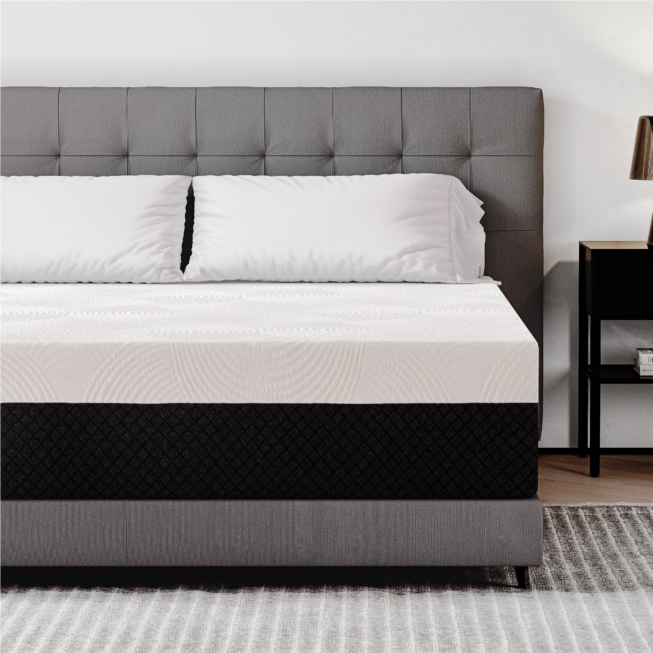 SynthoSpace Queen Mattress 12in inch Gel Memory Foam Mattress in a Box ...