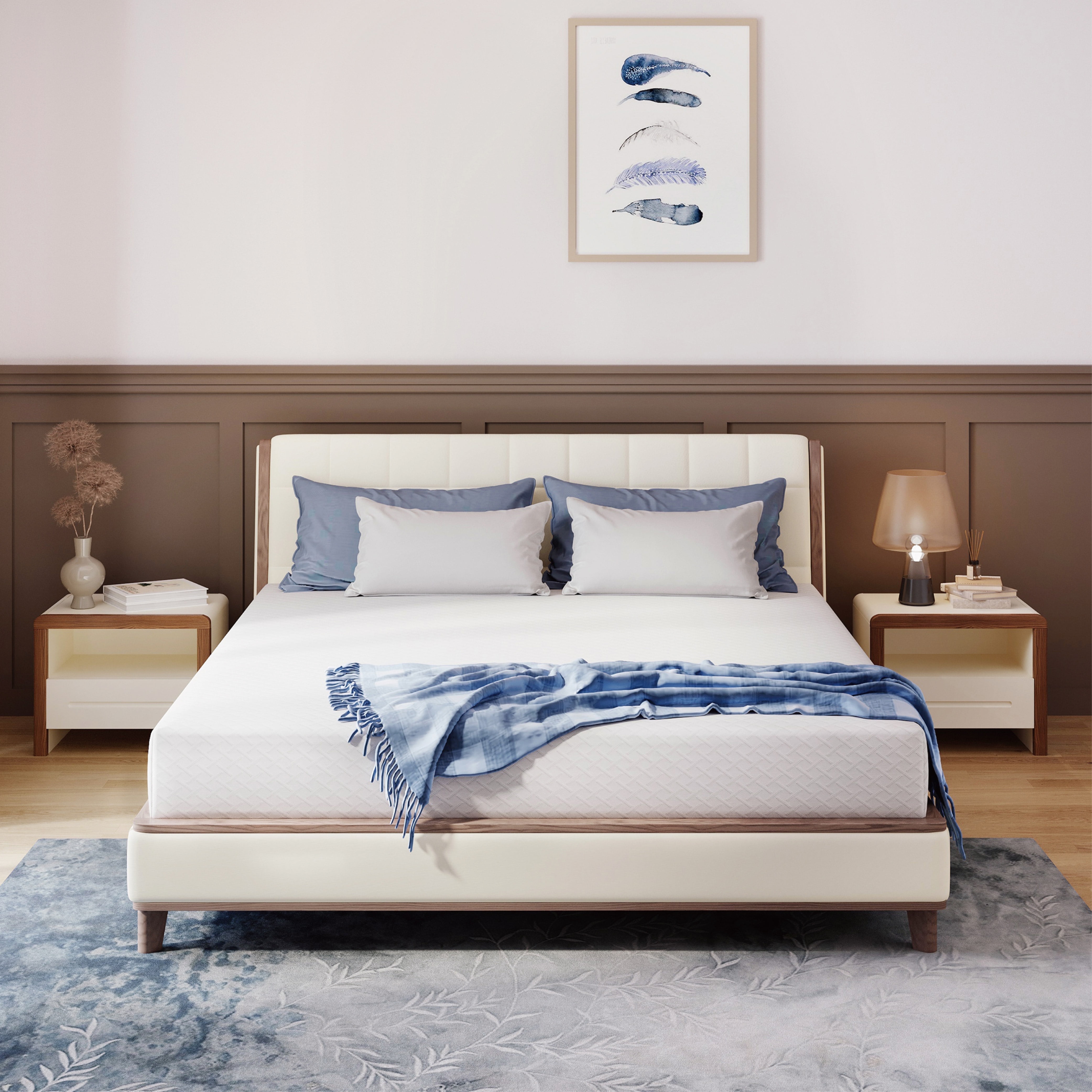 SynthoSpace Queen Mattress, 6 inch Memory Foam Mattress in a Box ...