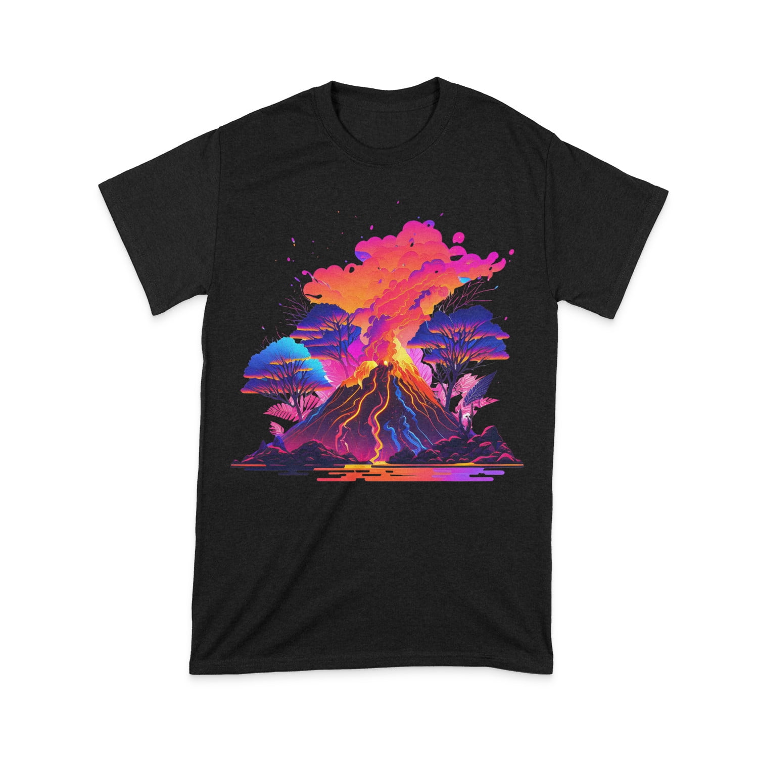Synthwave Volcano, Vaporwave Aesthetic, Retrowave Clothing 80s Unisex T ...