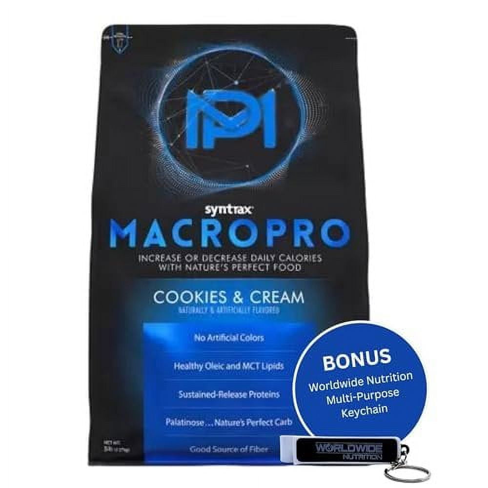 Syntrax MacroPro Undenatured Whey Protein Powder Blend - Cookies n ...