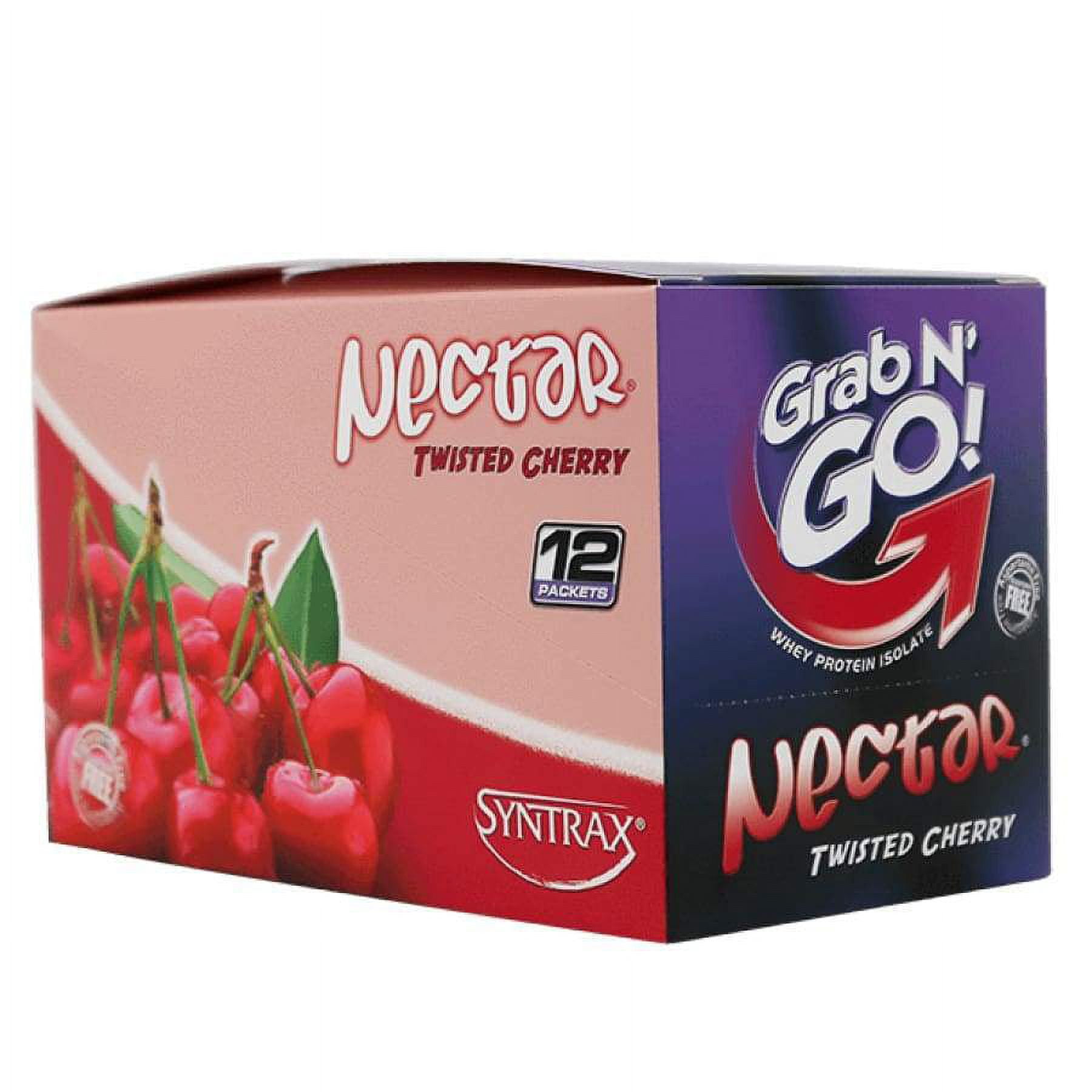 Syntrax Nectar Protein Powder Grab N' Go Box - Twisted Cherry (12 ...