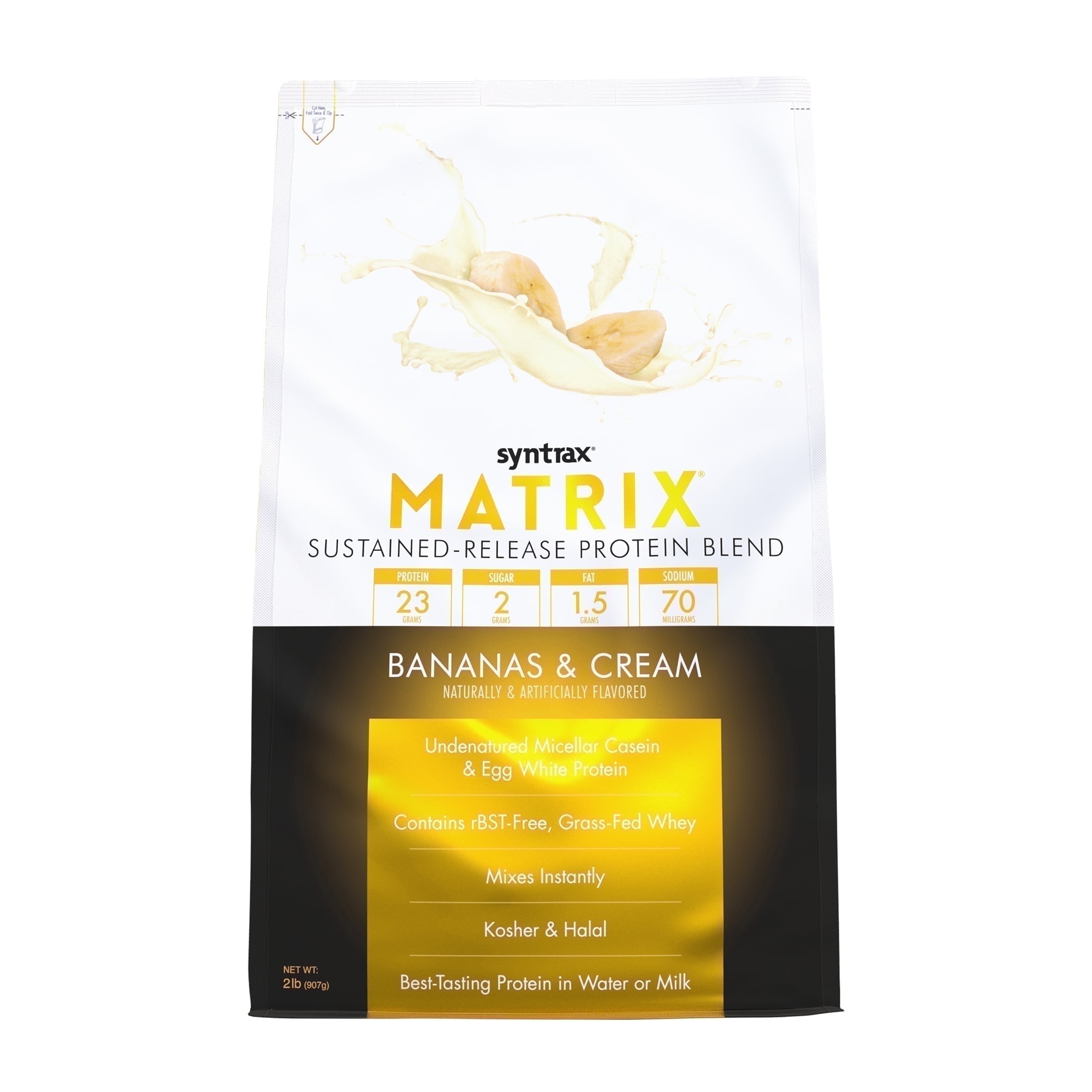 Syntrax Nutrition Matrix Sustained-Release Protein Blend Bananas and ...