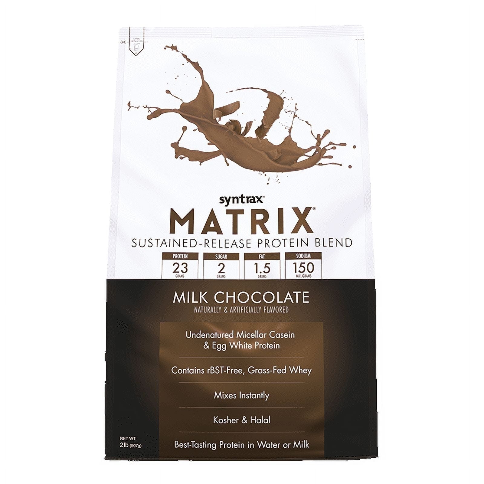 Syntrax Nutrition Matrix Sustained-Release Protein Blend Milk Chocolate ...