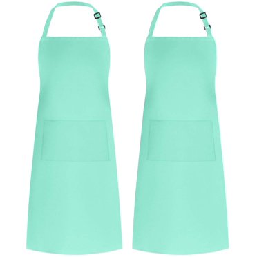 Opromo Durable Cotton Canvas Kids Aprons with Pocket, String Adjustable ...