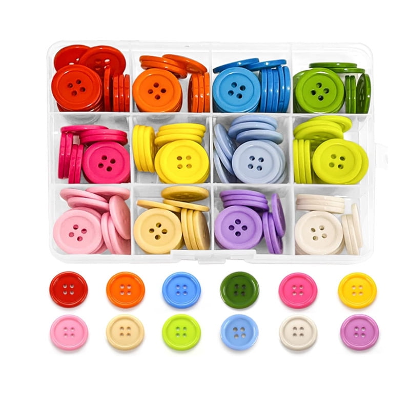 Synzerm 180 pcs Colorful Buttons for Crafts DIY, Buttons for Sewing ...