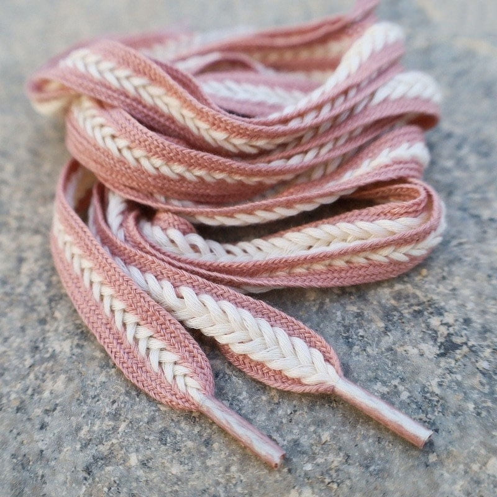 Synzerm 2 Pairs 3/5” wide flat shoe laces for sneakers 9 Colors thick ...