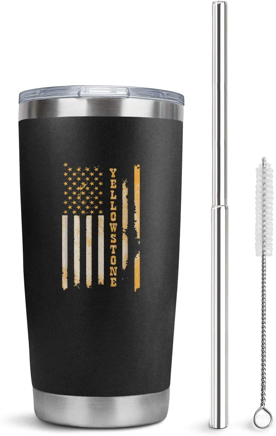 Syolin Yellowstone Tumbler Yellowstone Cups with Lids and Straws ...