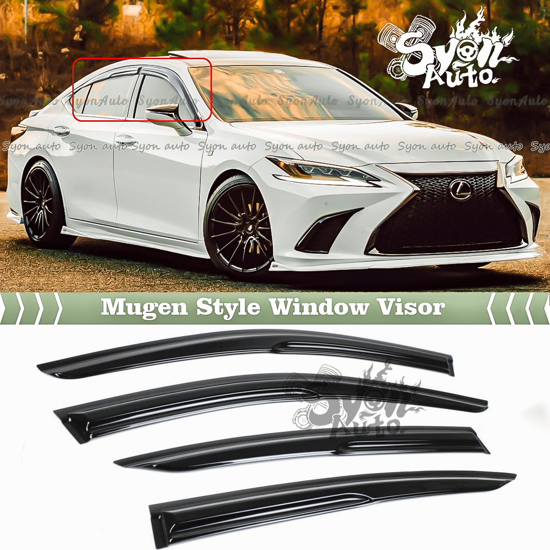 Syon Auto 2019-2021 Lexus ES Exterior Automotive Accessories - Walmart.com