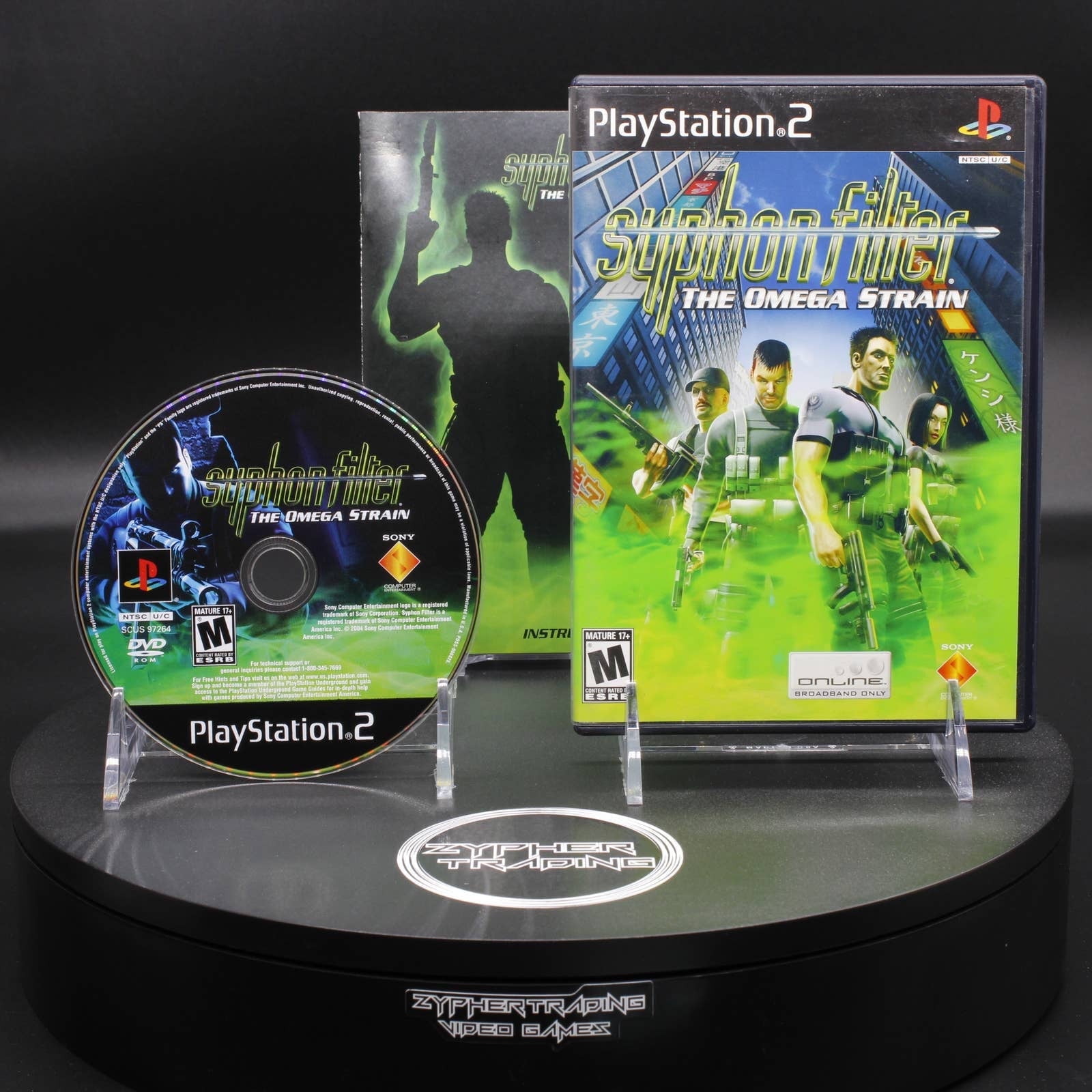 Restored Syphon Filter: The Omega Strain Sony PlayStation 2 PS2 ...