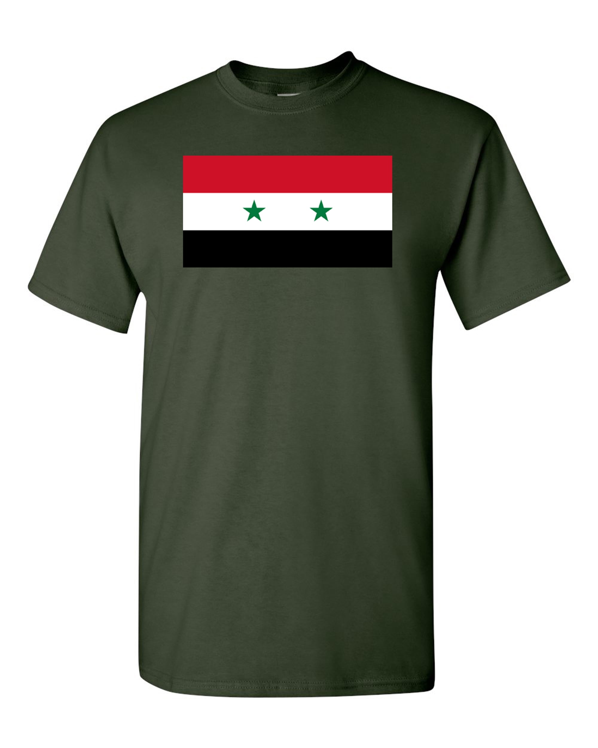 Syria Country Flag Adult DT T-Shirt Tee - Walmart.com