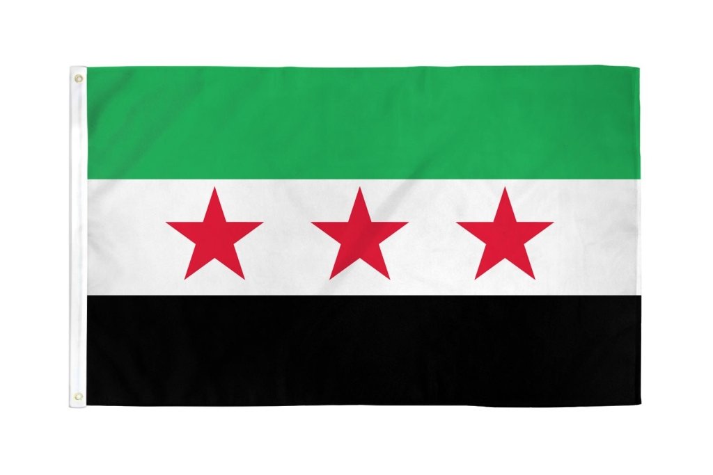 Syrian (Republic) Flag 3x5ft Poly - Walmart Business Supplies