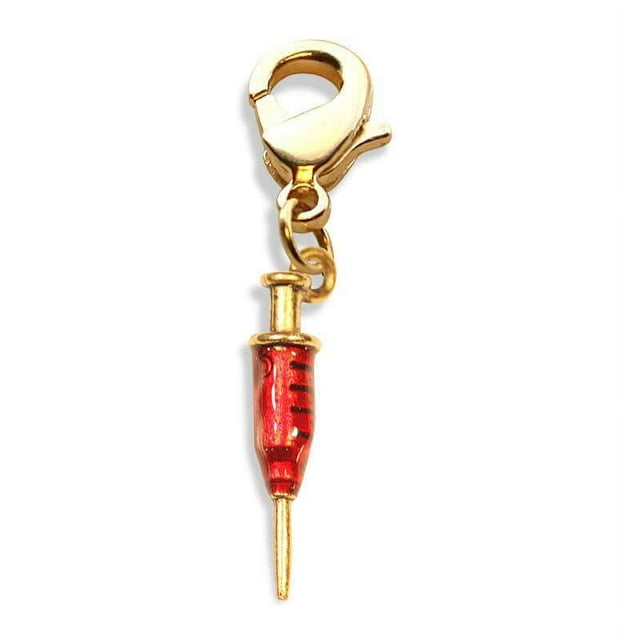 Syringe Charm Dangle in Gold - Walmart.com