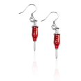 Syringe Charm Earrings in Silver - Walmart.com