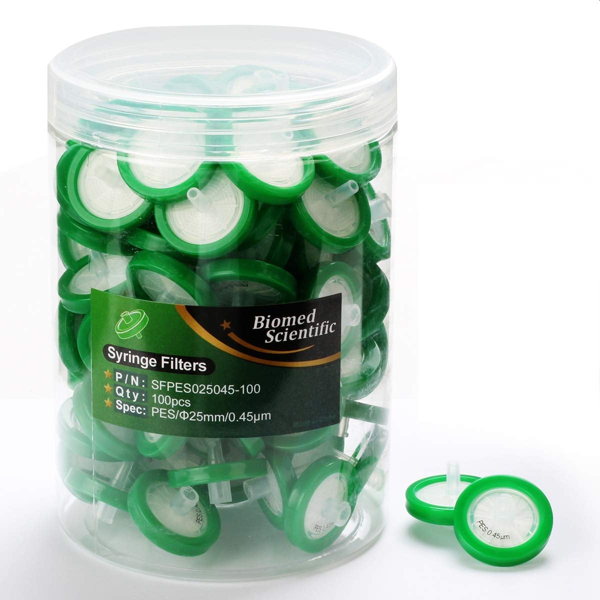 Biomed Scientific Syringe Filter with PES Membrane, HighThroughput Non ...