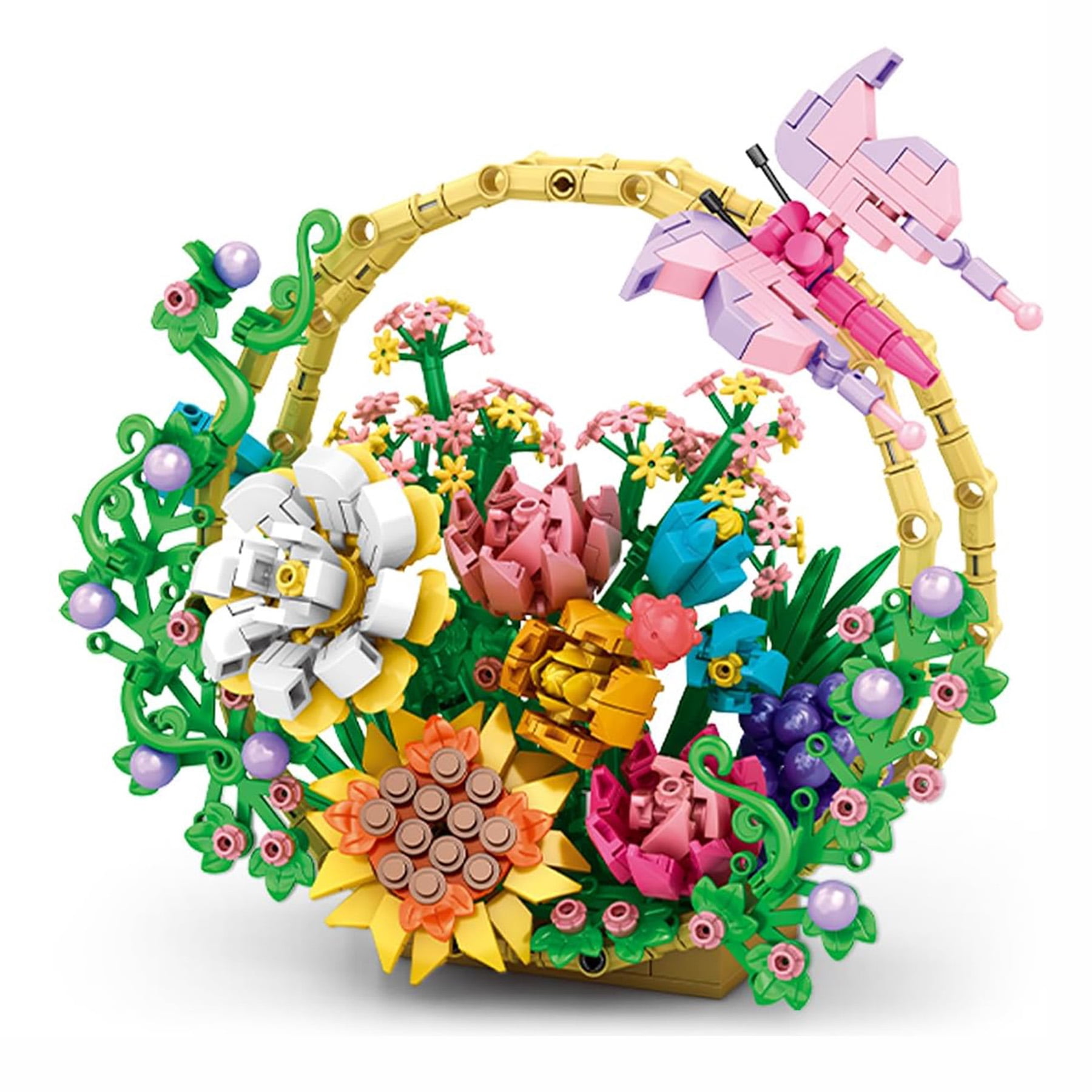 Syrinx Adult Kid Girl Compatible with Lego 635pcs Flower Bouquet ...