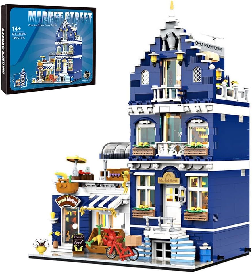 Syrinx City Market Street Architecture Mini Building Blocks Set with ...