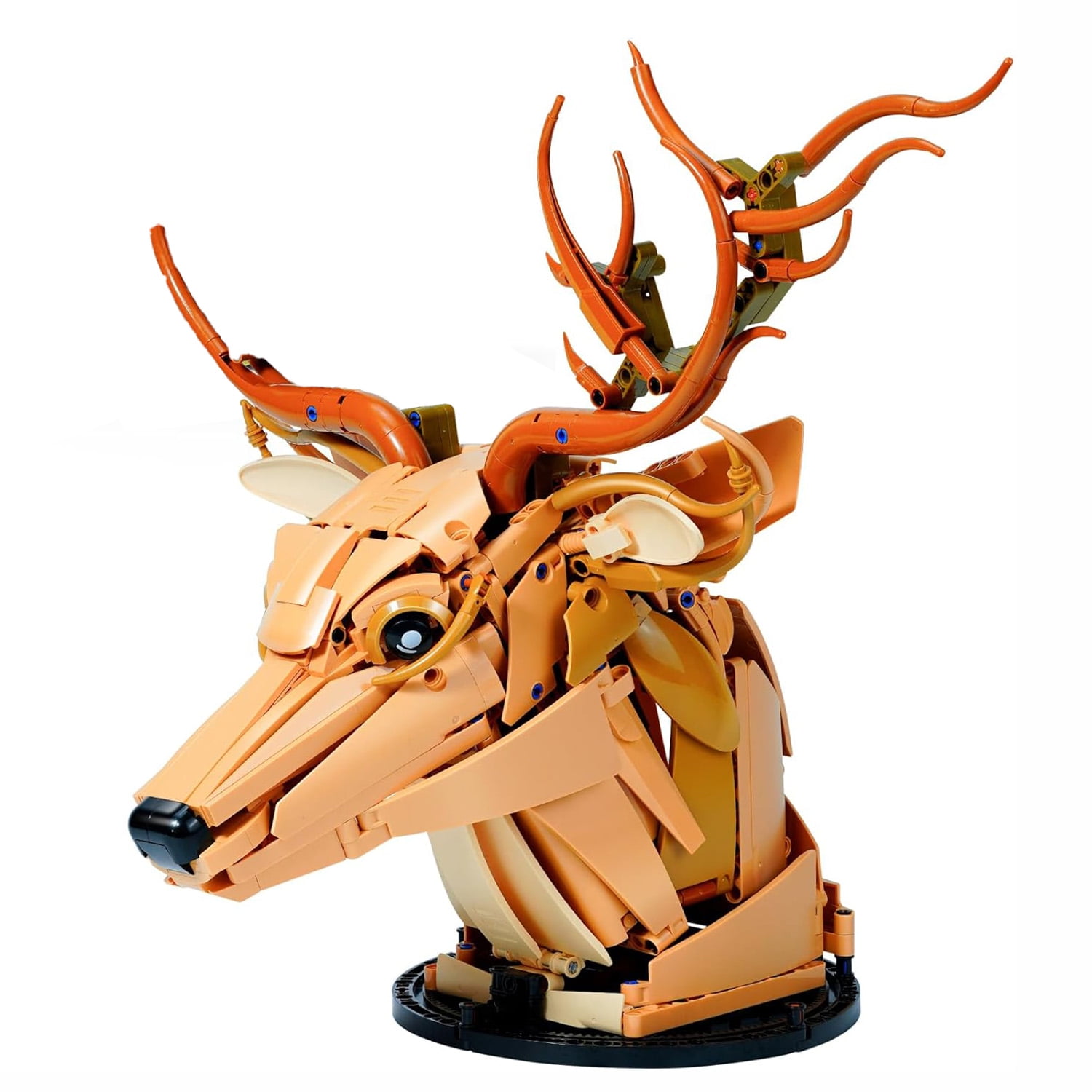 Syrinx Deer Head Building Toy Compatible with Lego - White-tailed Deer ...