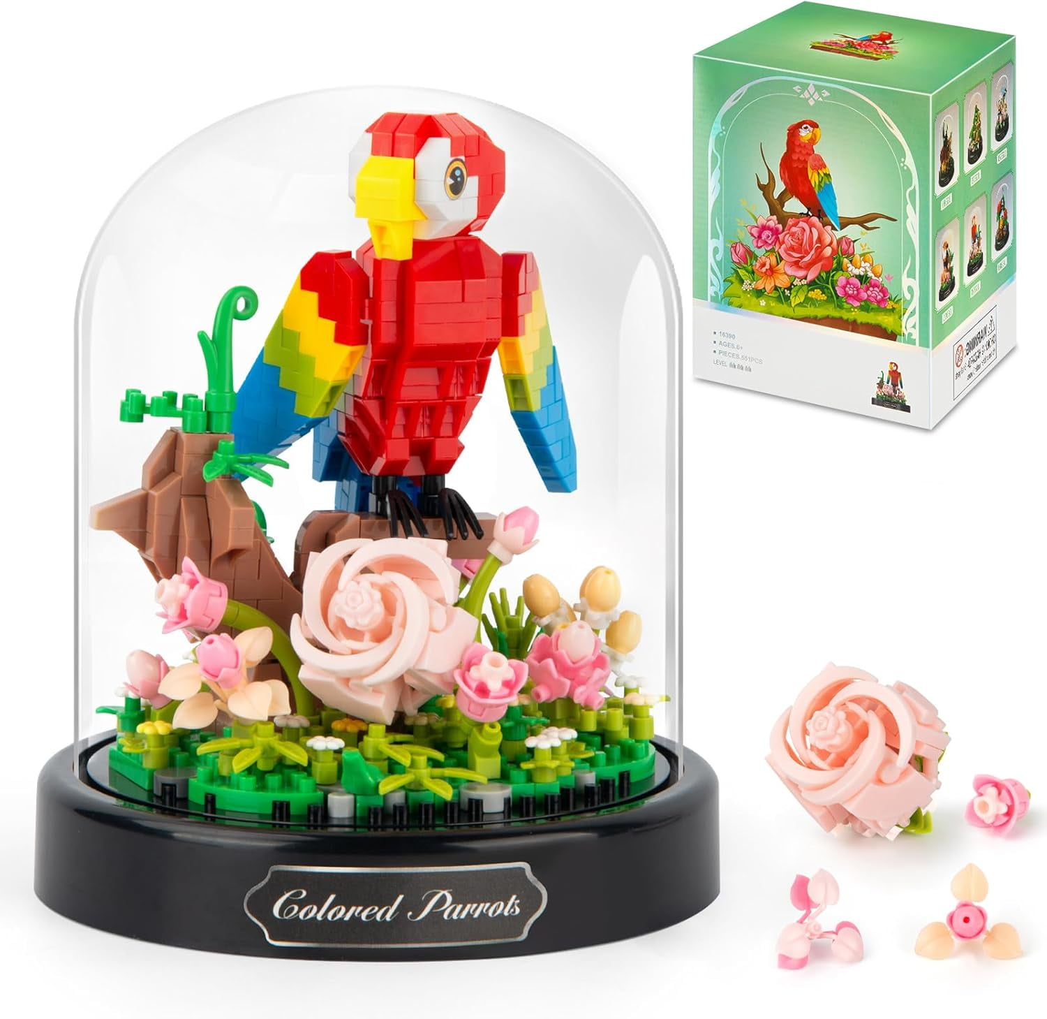 Syrinx Flower Bouquet Building Set Rose for Adults Girls Not Compatible ...