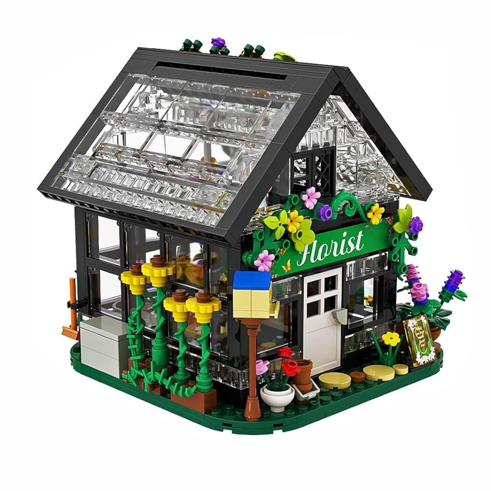 Syrinx Flower House Building Set, Compatible with Lego, Educational ...