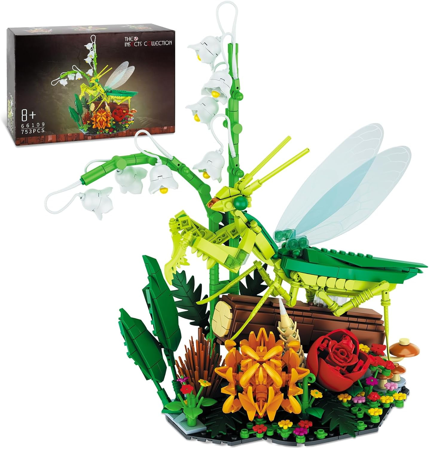 Syrinx Flowers Mantis Building Sets for Boys Girls 6+, Compatible with ...