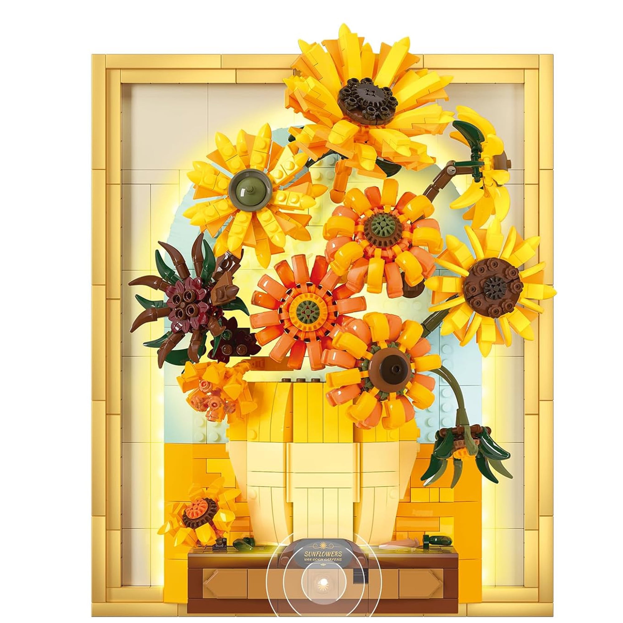 Syrinx Flowers Sunflower Building Set Van Gogh Wall Art Crafts with ...