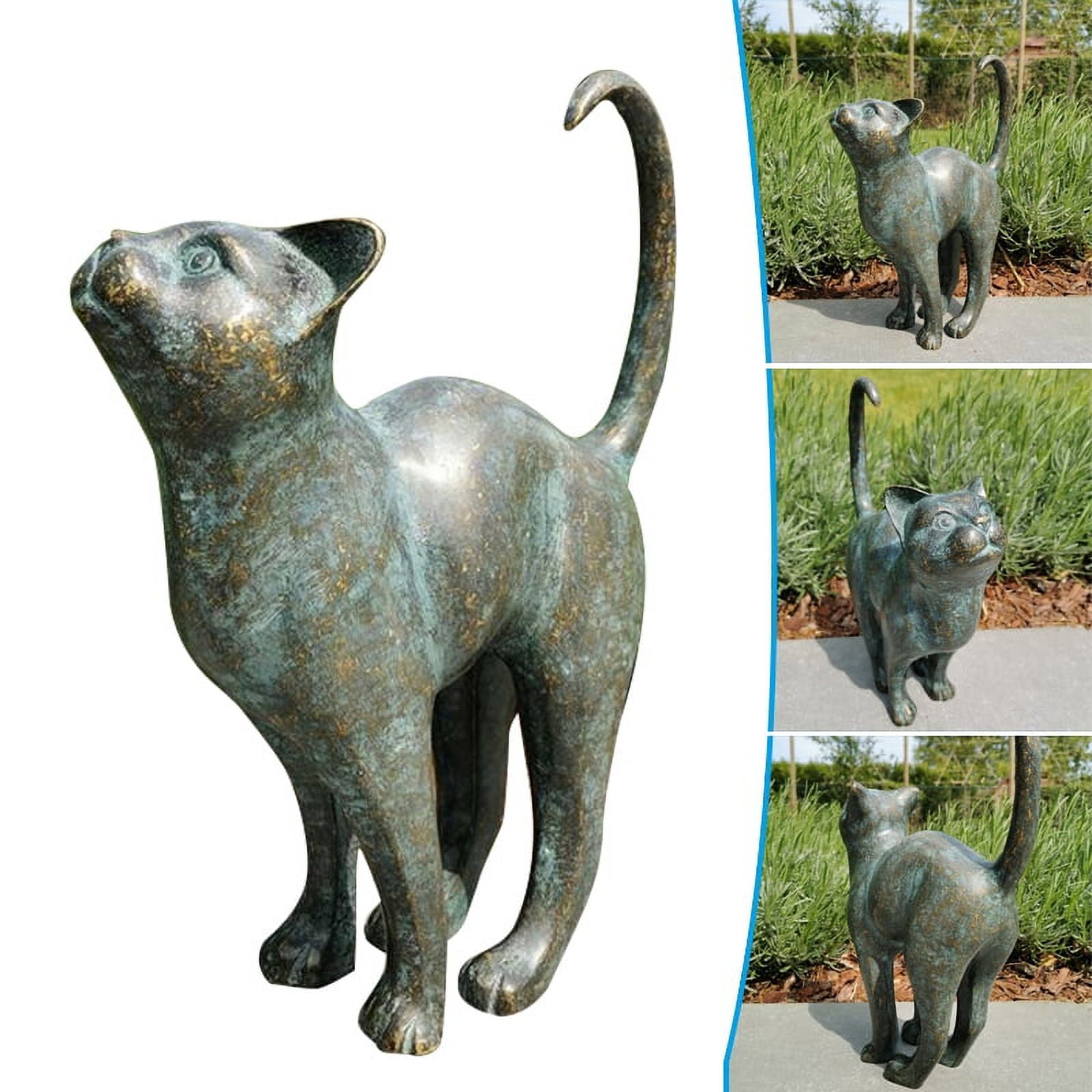 Syrinx Garden & Gifts: Beautiful Cat Statue, Resin Outdoor Yard ...