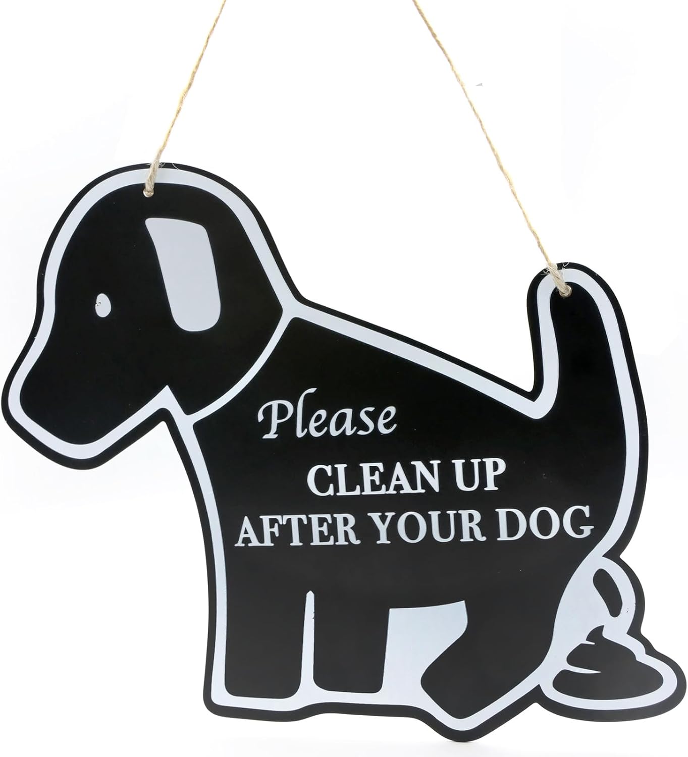 Syrinx Garden No Dog Poop Signs - Funny Metal Signs for Yard (hang-1 ...