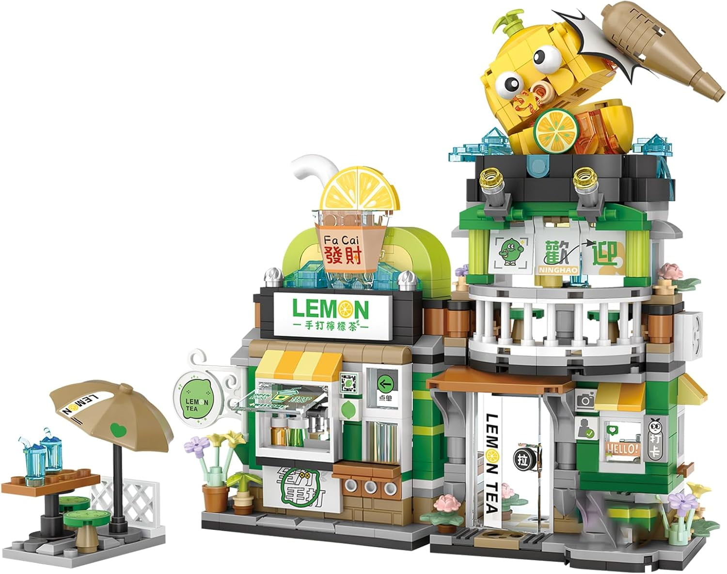 Syrinx Girls 6-12 Years Old Lemon Tea Shop Mini Building Blocks ...