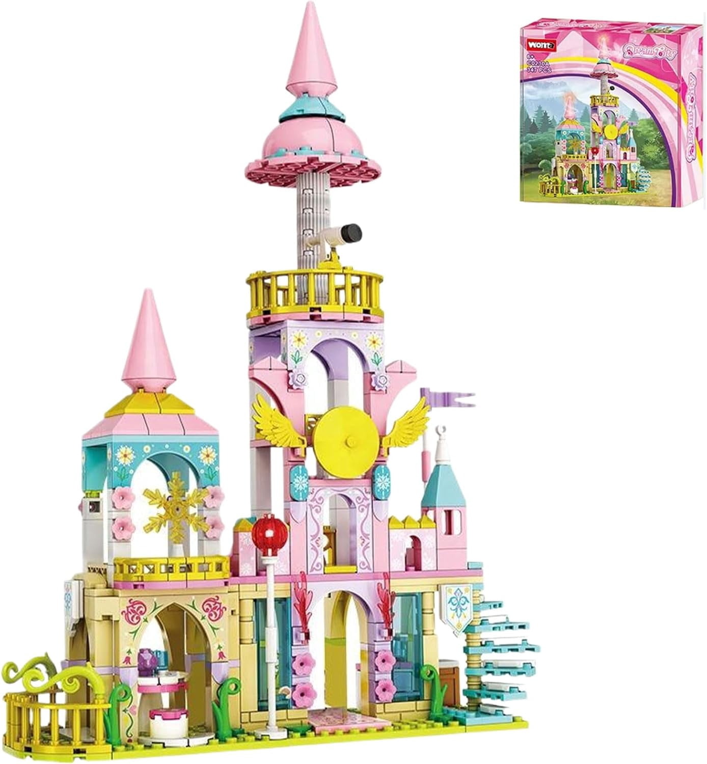 Syrinx Girls Castle Princess Building Set Toys, Compatible with Lego ...