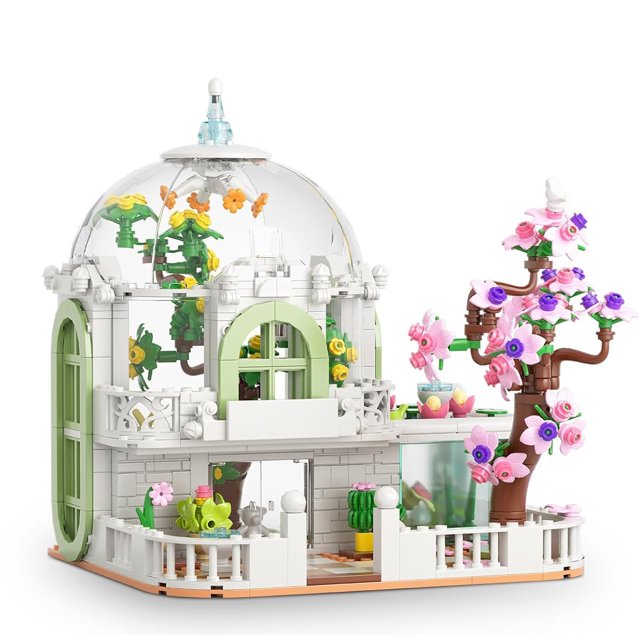 Syrinx Girls' Friends Botanical Garden Building Toy Set - Greenhouse ...