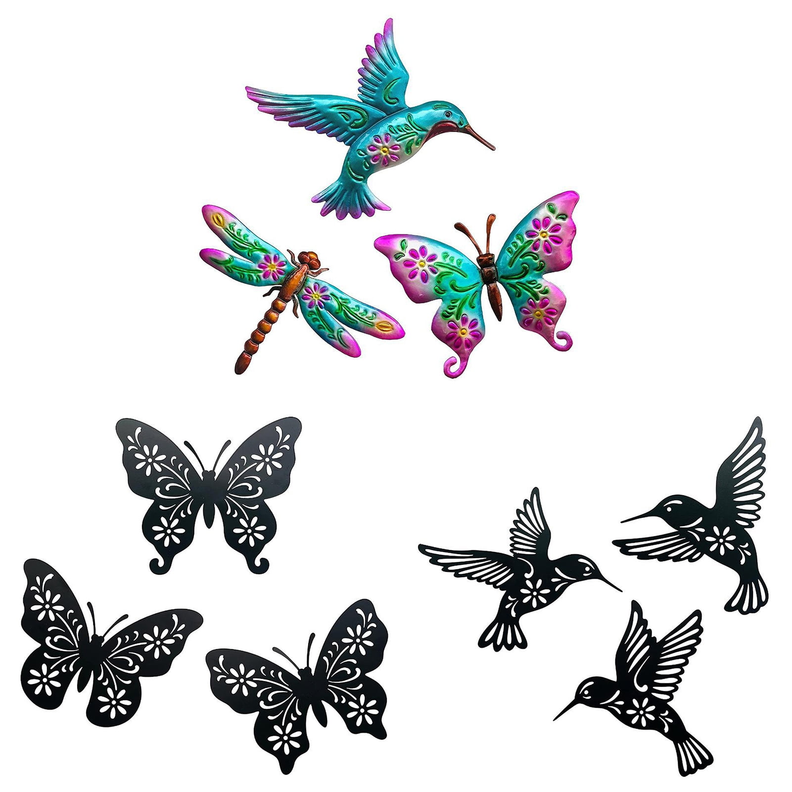 Syrinx Hummingbird Wall Sculpture Decoration - Realistic 3D Visual ...
