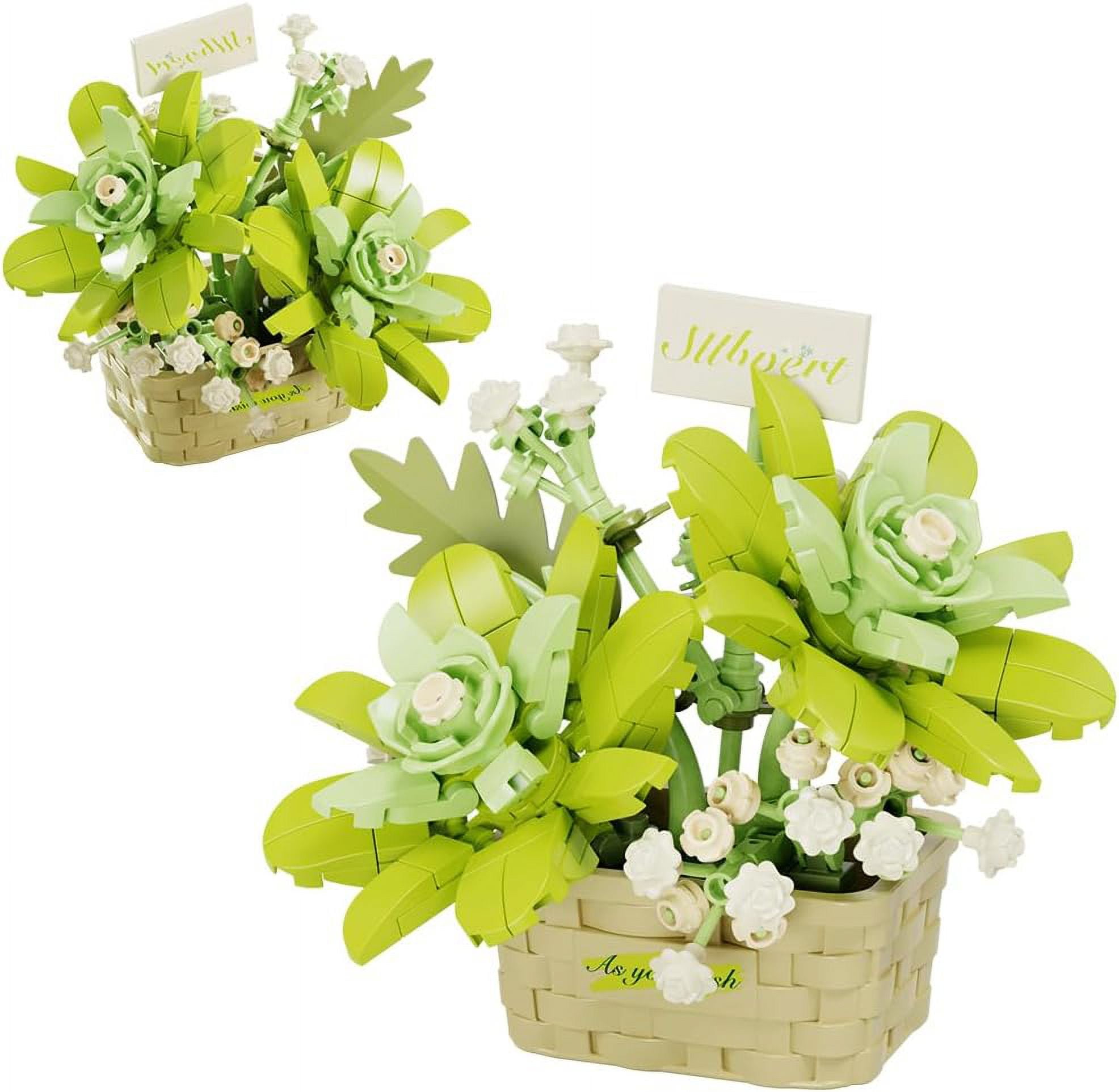 Syrinx Lily Flower Building Set, Compatible with Lego, Creative Toy ...