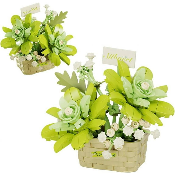 Syrinx Lily Flower Building Set, Compatible with Lego, Creative Toy ...