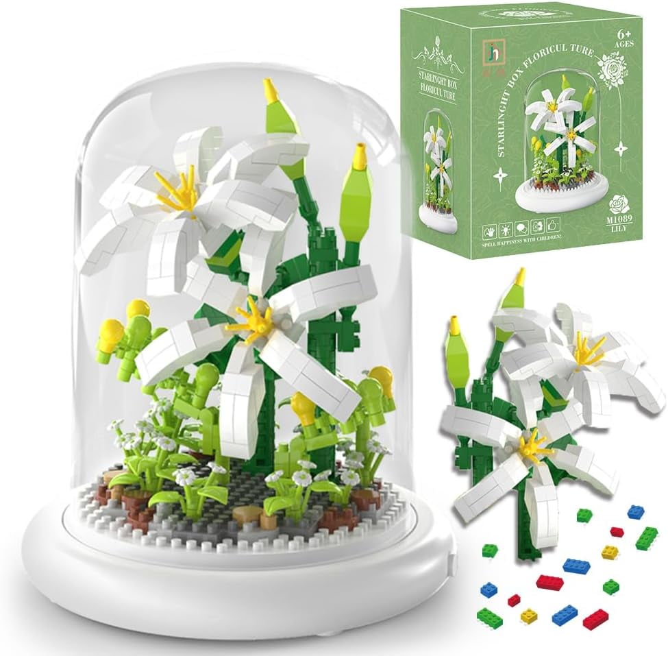 Syrinx Lily Flowers Building Sets for Adults Girls Home Decor, Not ...